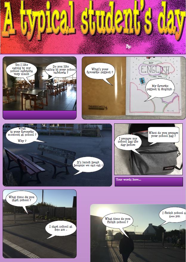Pupils from year 9 euro present our school ! - Collège Edouard Quéau