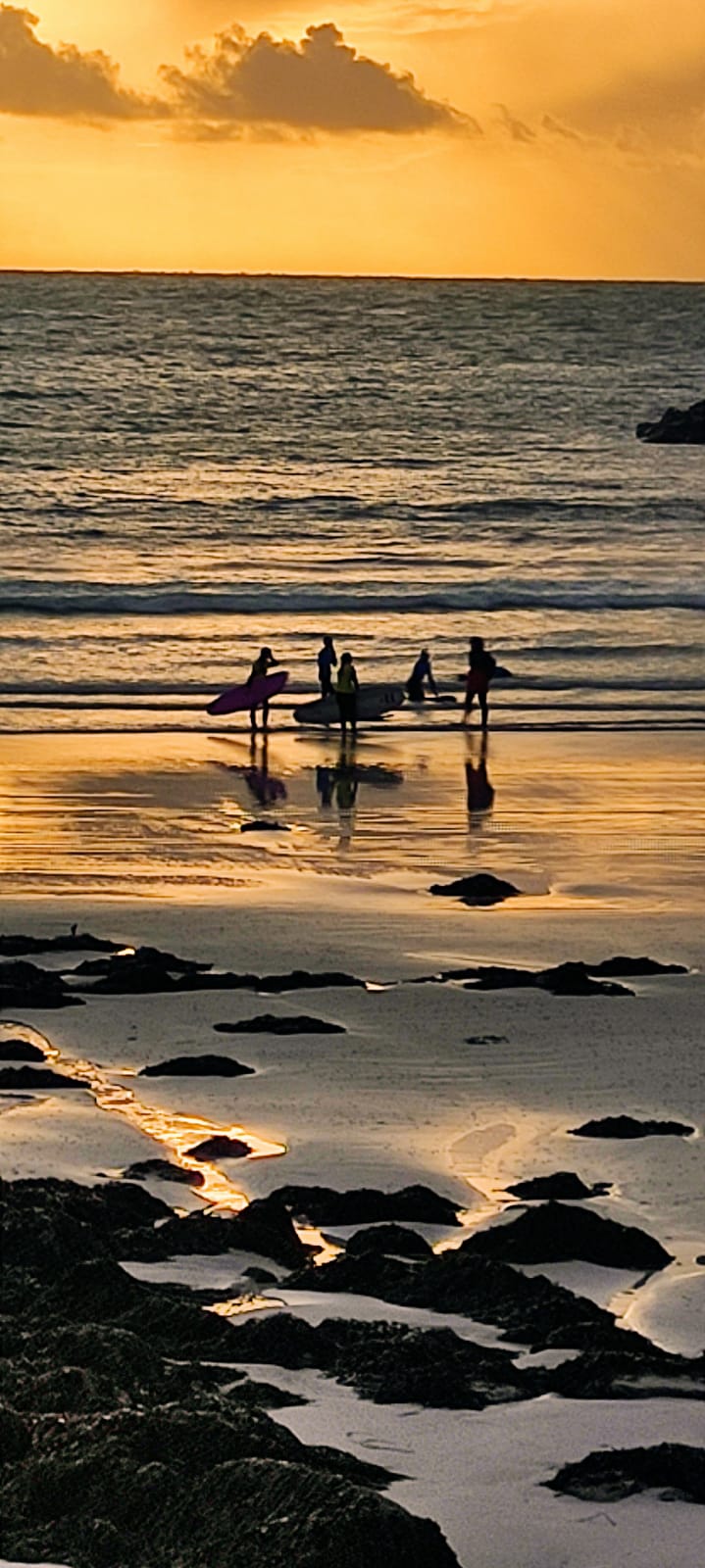 Session de surf à la plage des Dames de Porspoder - Collège Edouard Quéau