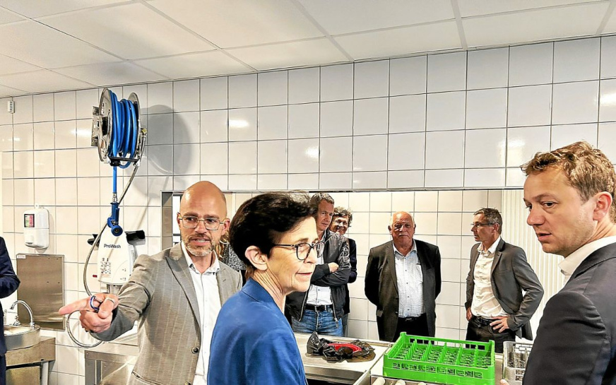 La première phase des travaux du collège Édouard-Quéau, à Ploudalmézeau ...